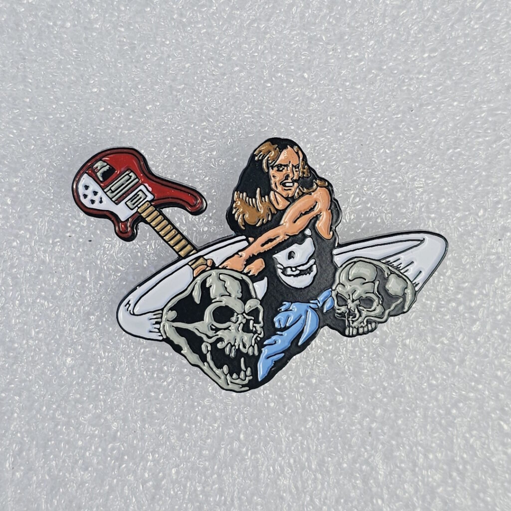 Cliff Burton Superhero Enamel Pin - Pin 'Em All